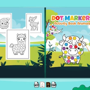 Dot Markers Activity Book, Coloring Book, Kids Activity, 100 Pages ...
