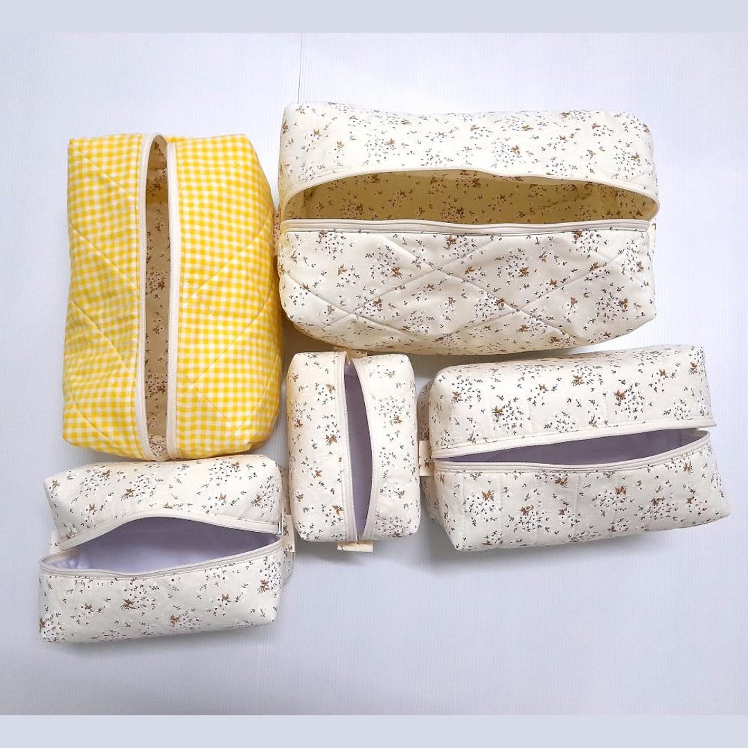 Quilted Boxy Pouch Sewing Pattern 5sizes Bundle Video Picture ...