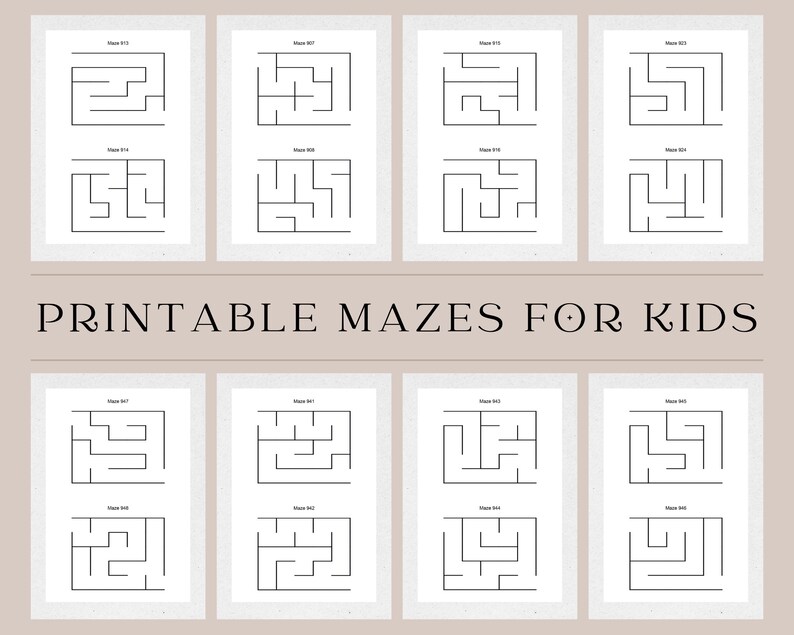Printables Easy Mazes for Kids 500 PAGES, Instant Download, Fun ...