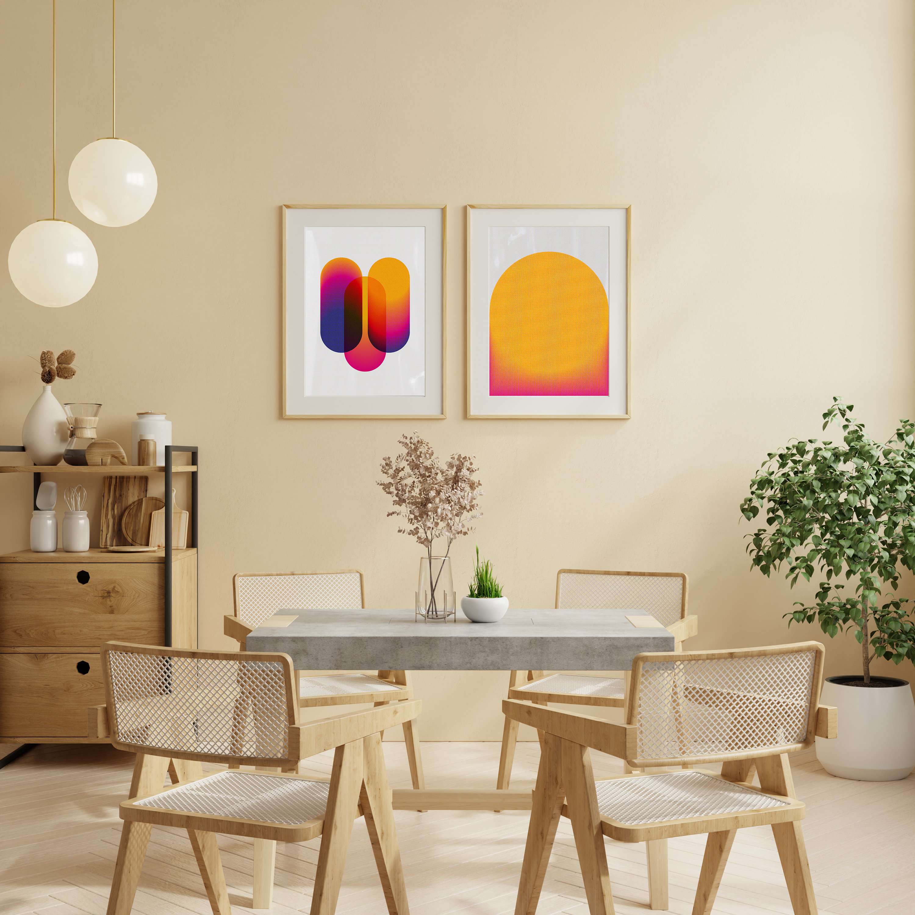 Minimalist Poster, Abstract Gradient Wall Art, Spiritual Artwork ...