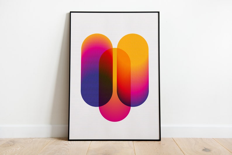 Minimalist Poster, Abstract Gradient Wall Art, Spiritual Artwork ...
