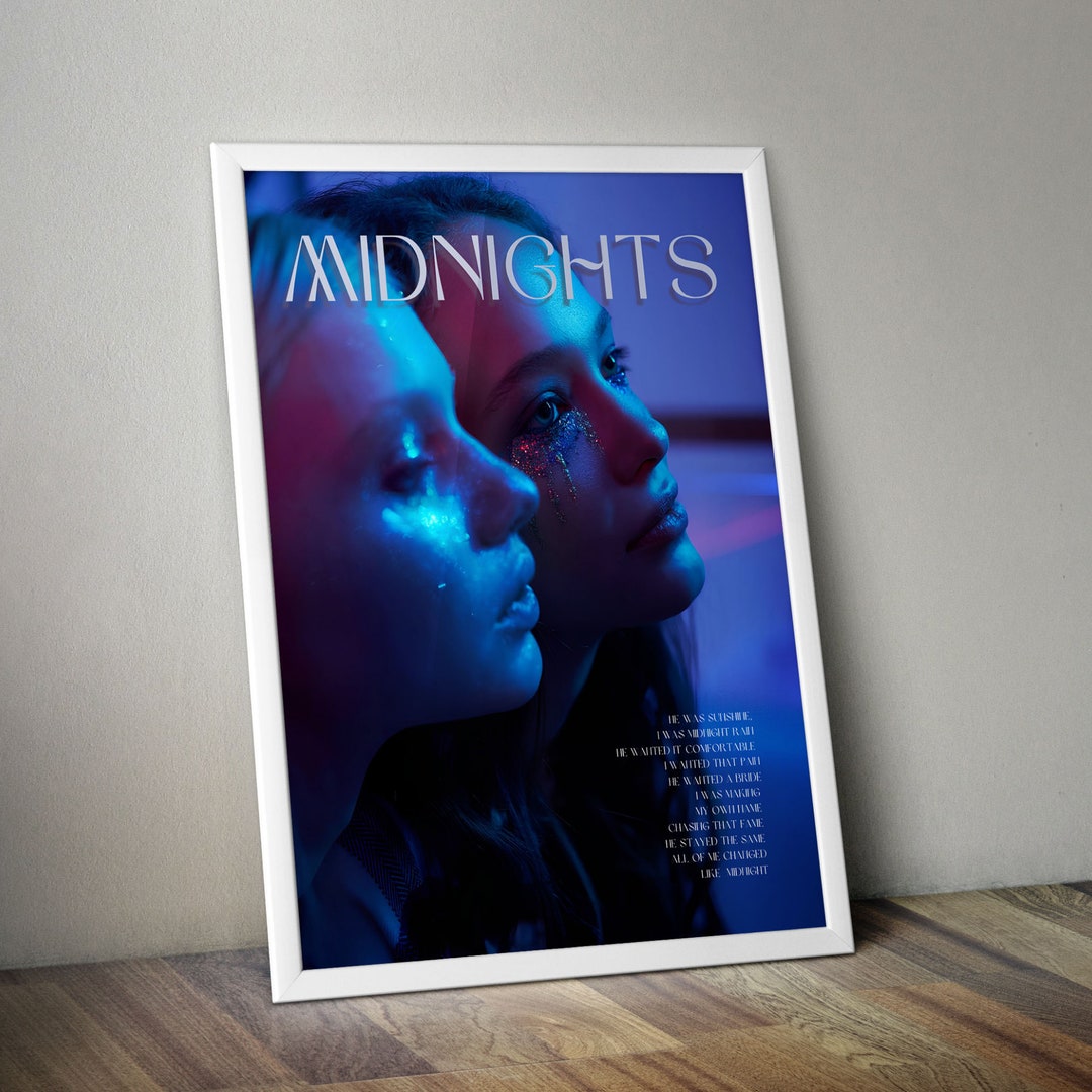 Taylor Swift Poster, Midnights Album Printable Wall Art, Midnight Rain ...