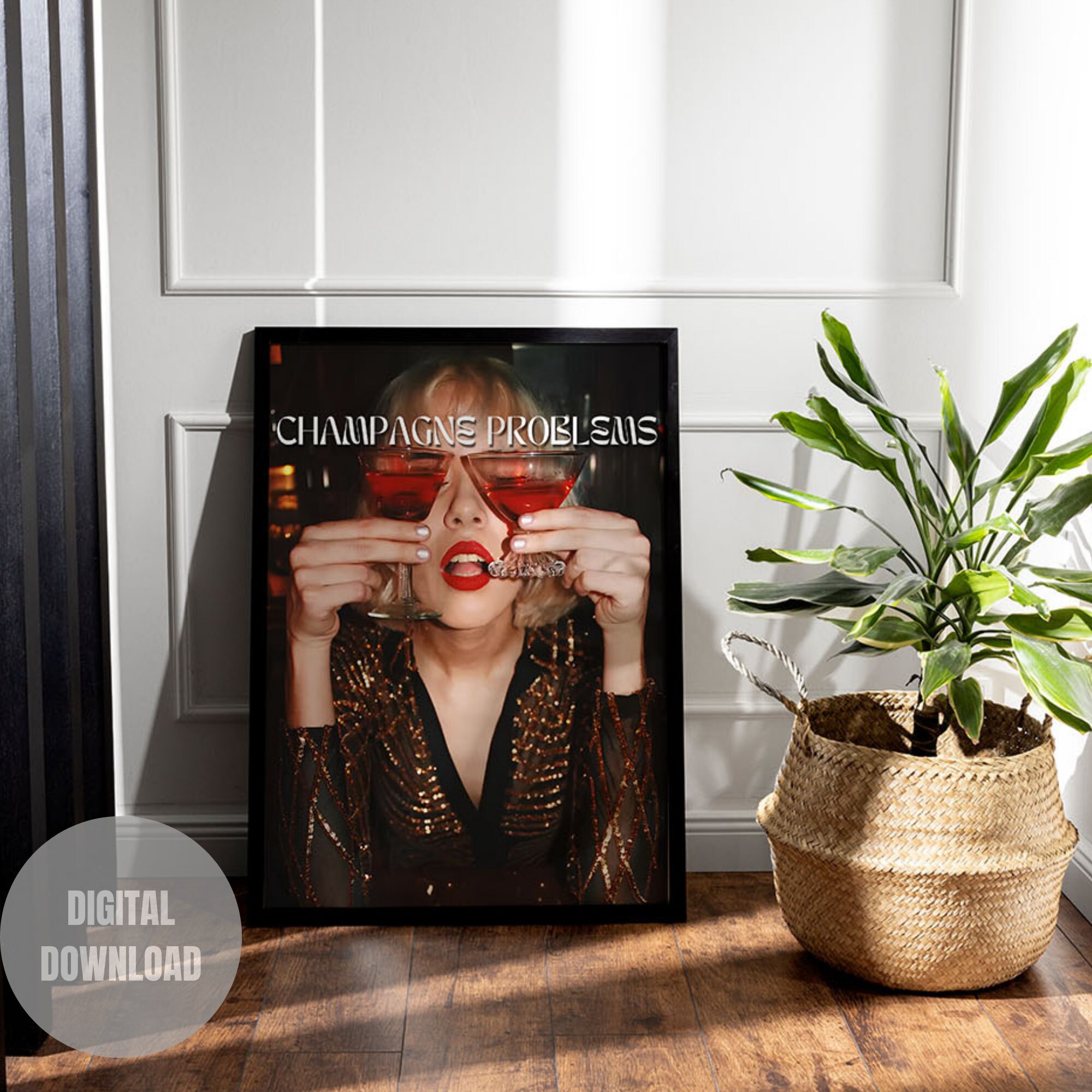 Taylor Swift Poster Taylor Swift Champagne Problems Song - Etsy