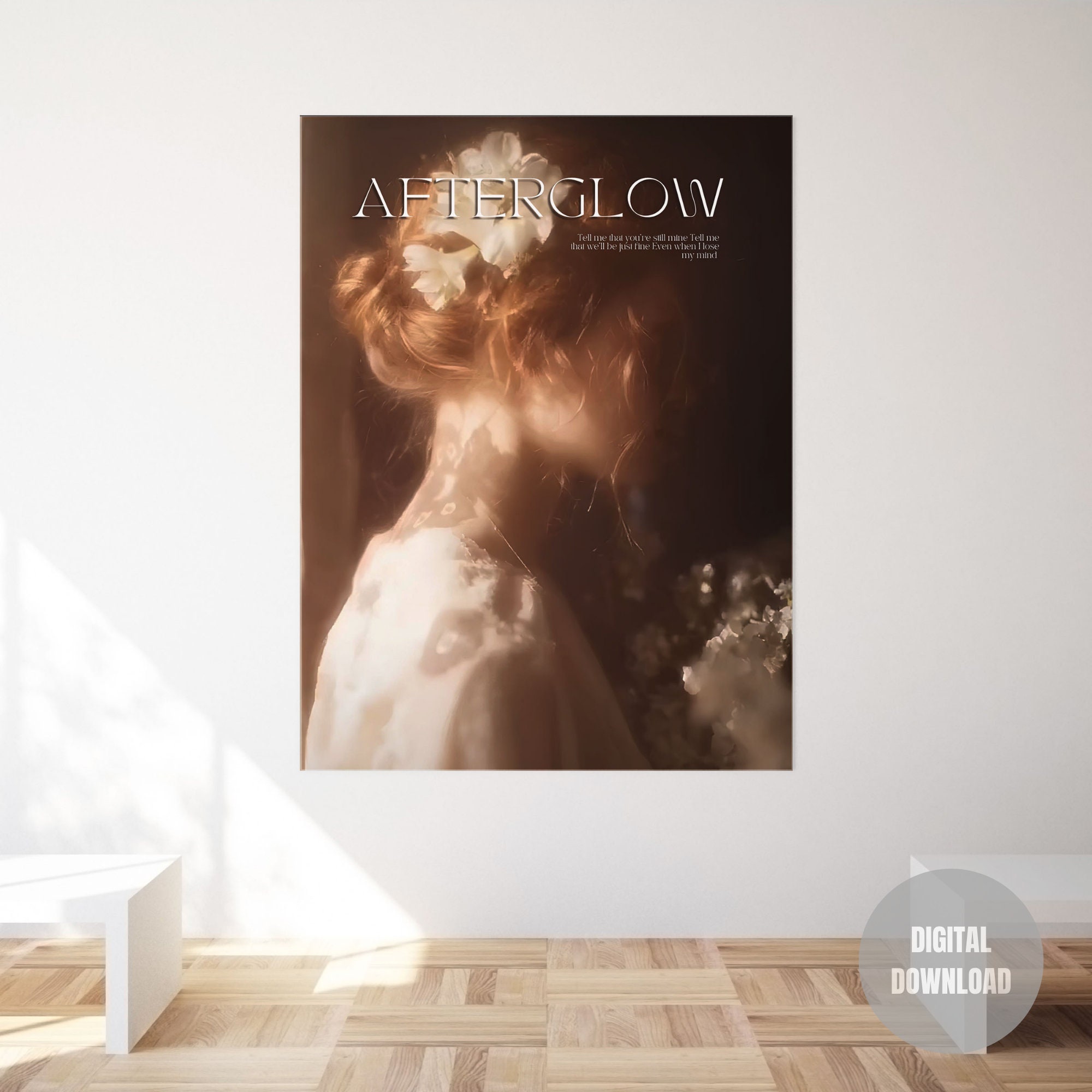 Taylor Swift Poster, Taylor Swift Afterglow Song Lyrics Poster, Taylor ...
