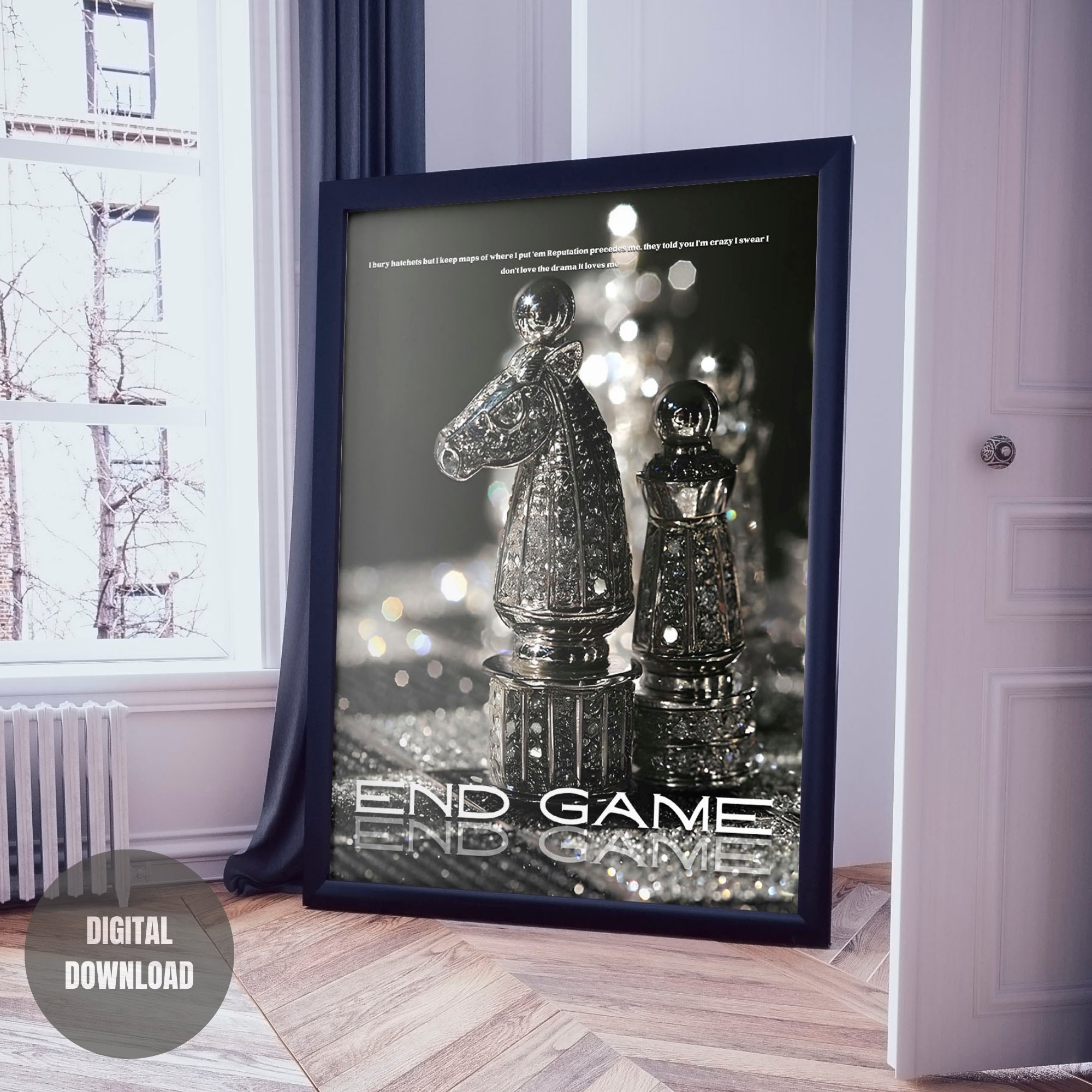 Taylor Swift Poster, Taylor Swift End Game Song Lyrics Aesthetic ...
