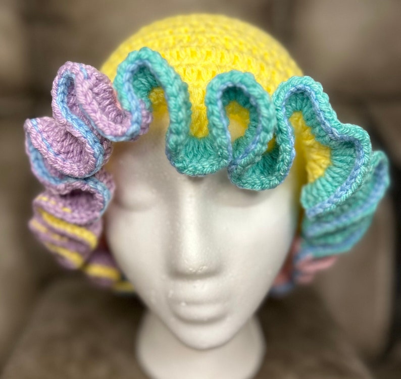 Yellow Spring Inspired Ruffle Hat kids - Etsy