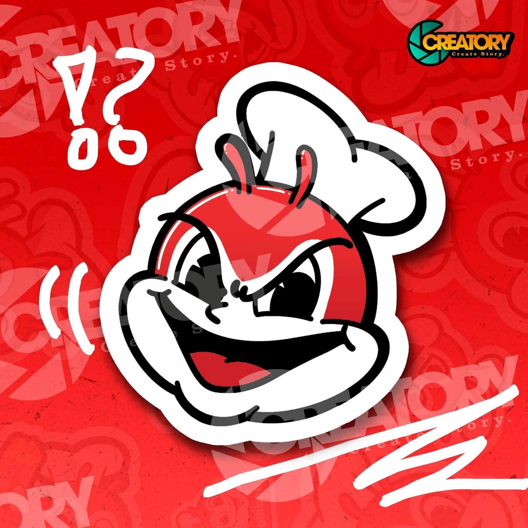 Jollibee Peace Peeking Peeker Car Decals Philippines Fast Food Filipino ...