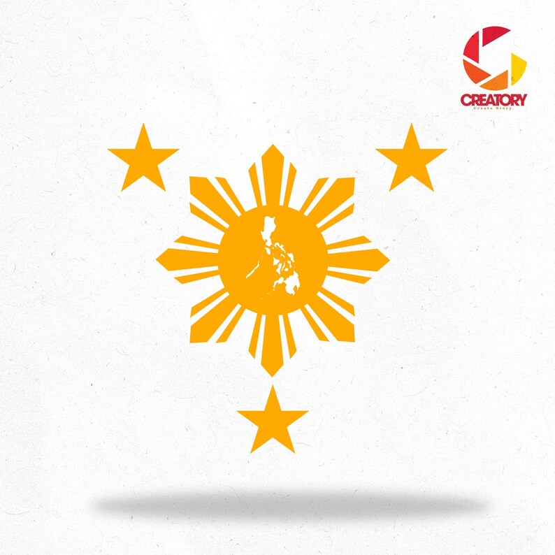 Philippine Flag Map Sticker Decals - Etsy