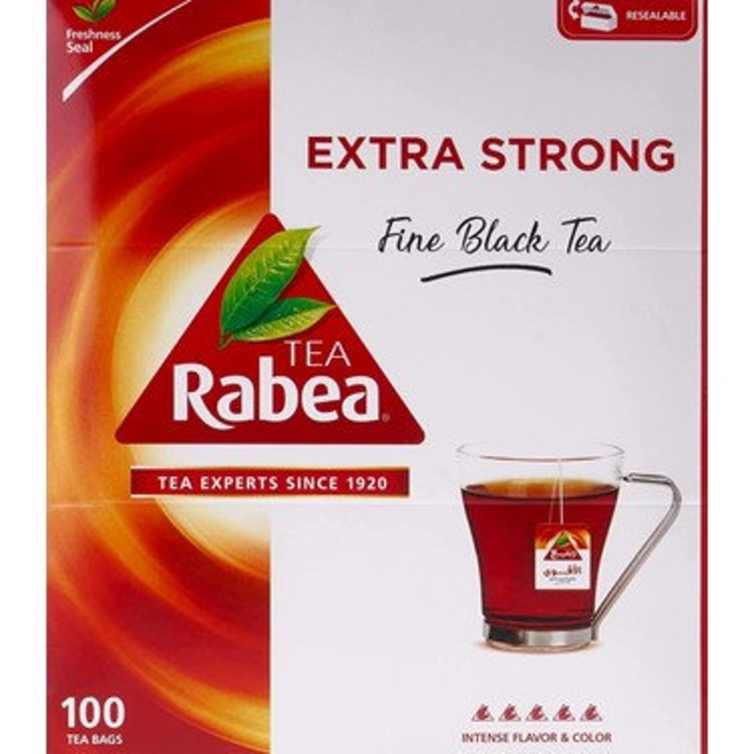 Rabea Tea, Extra Strong Fine Black Tea 100 Sachets - Etsy