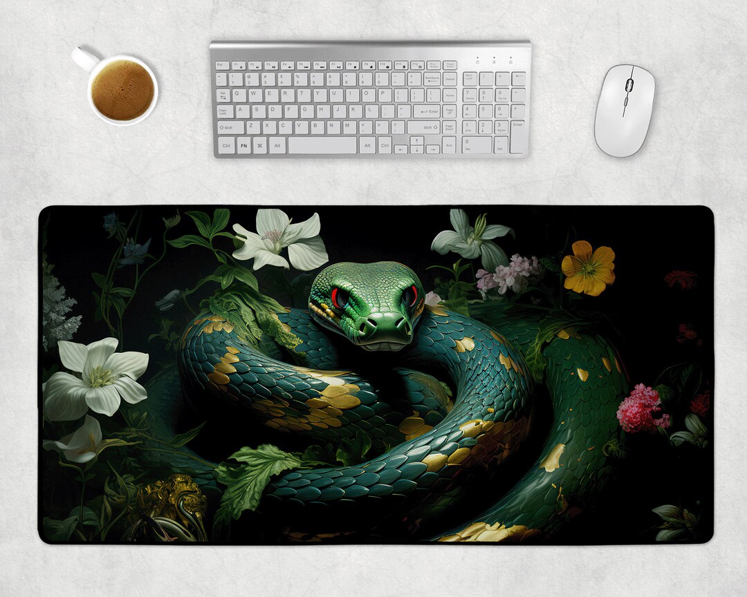 Cottagecore Snake Desk Mat Dark Forest Aesthetic Home - Etsy