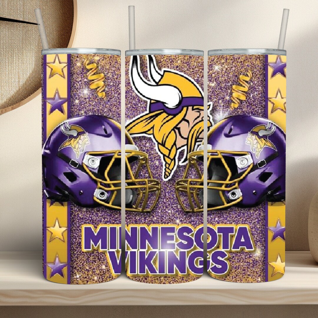 Minnesota Viking 20oz Skinny Tumbler Wrap PNG, Sport 20oz Football ...