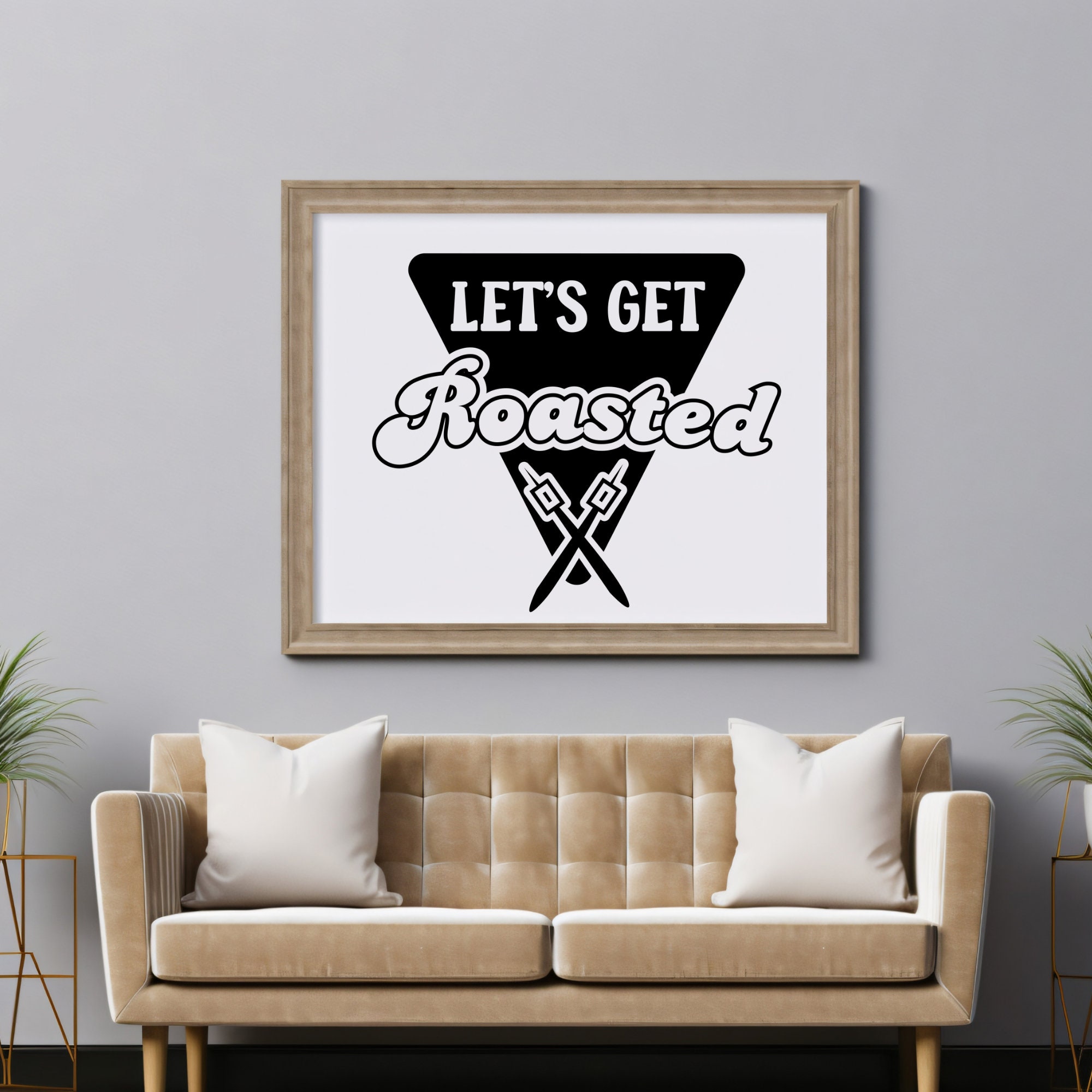 Let's Get Roasted Svg Png, Camping Svg, Outdoor Svg Files, Campfire and ...