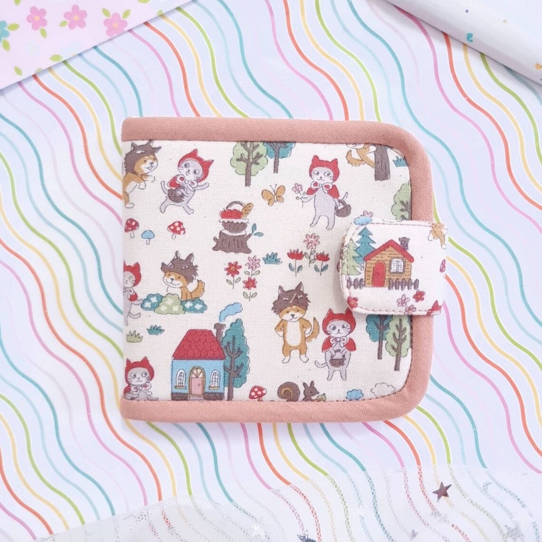 Little Red Riding Hood Japanese Fabric Bifold Wallet / Card Holder ...