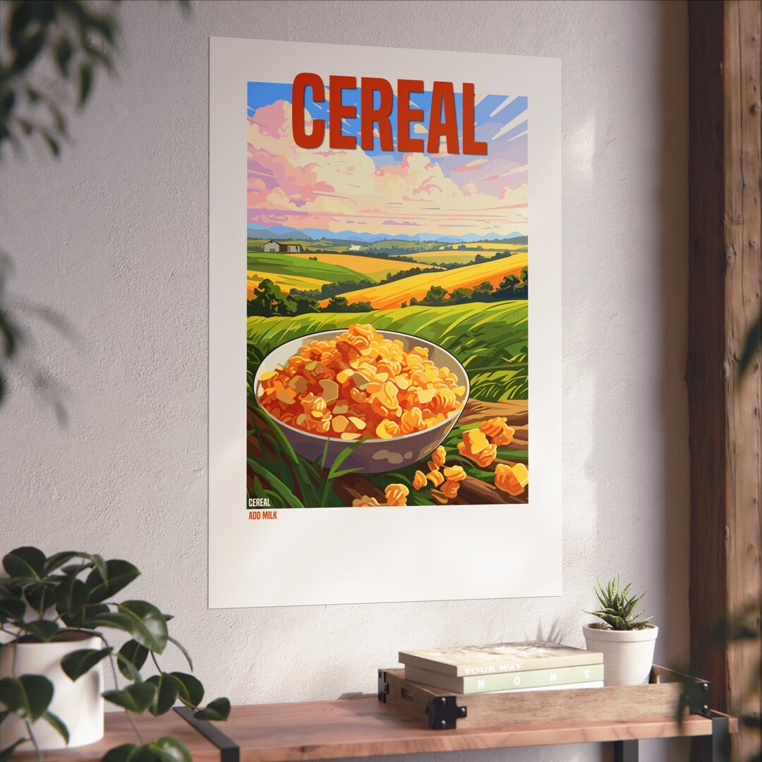 Cereal Poster Indulge in Morning Luxury, Perfect Breakfast Décor for ...