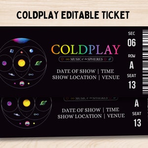 Coldplay - Etsy