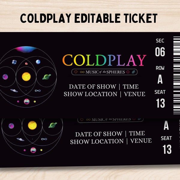 Coldplay - Etsy