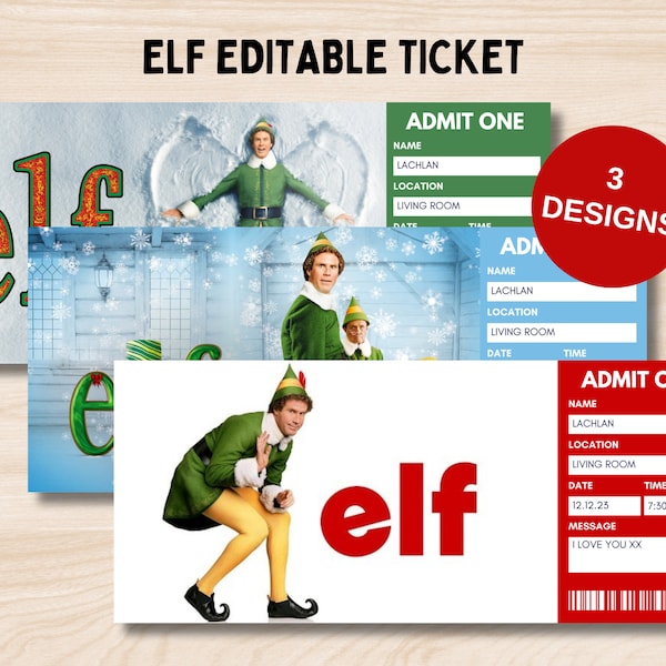 Elf Invitation - Etsy