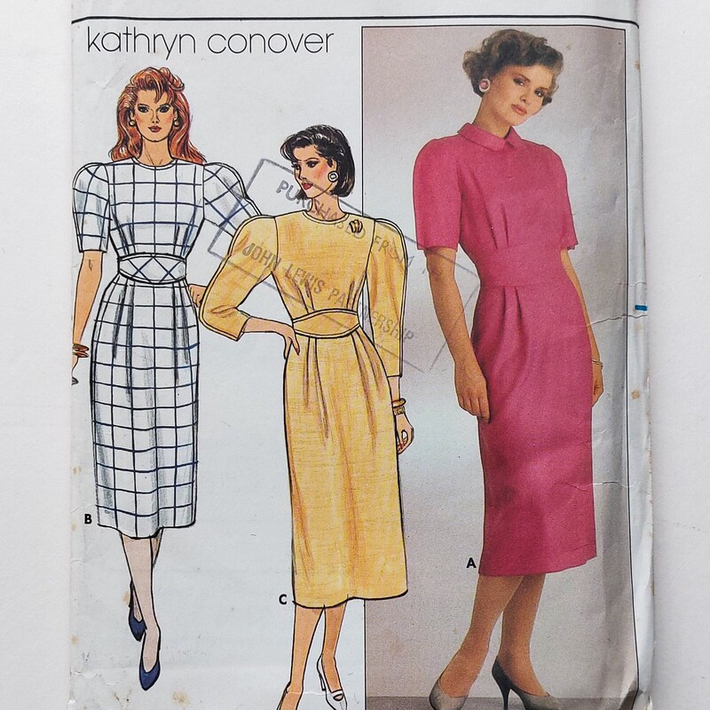 1980s Dress Pattern - Etsy