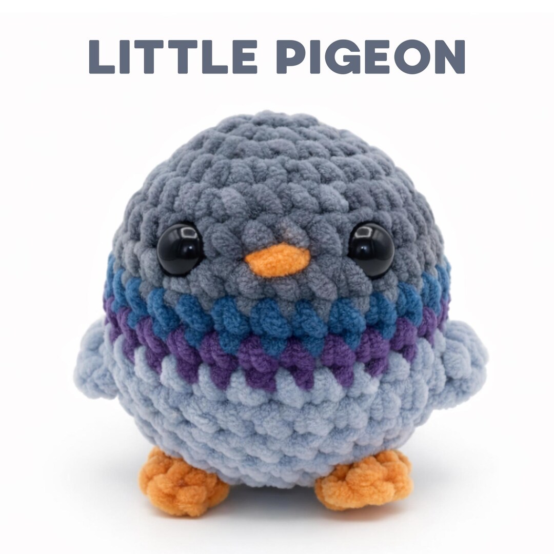 Cute Pigeon Amigurumi Crochet Pattern | Beginner Bird Toy (PDF) - Etsy