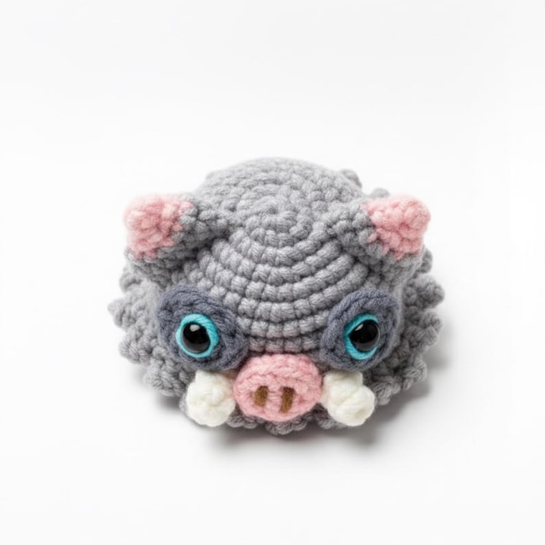 Crochet Doll Inosuke Hat Pattern PDF, Boar Head Beanie From Demon ...
