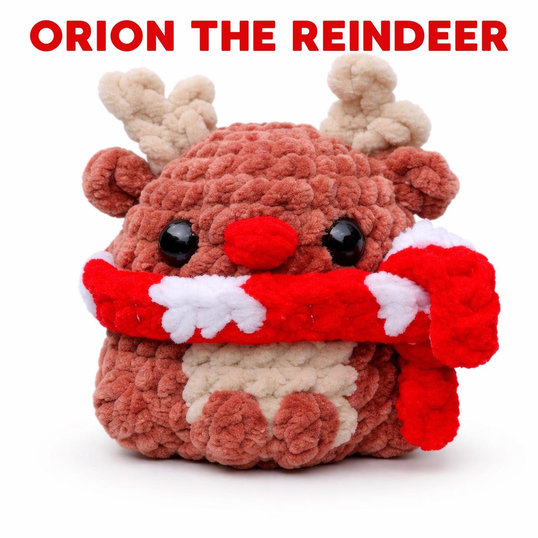 Orion Reindeer Crochet Pattern, Easy Christmas Amigurumi (PDF) - Etsy
