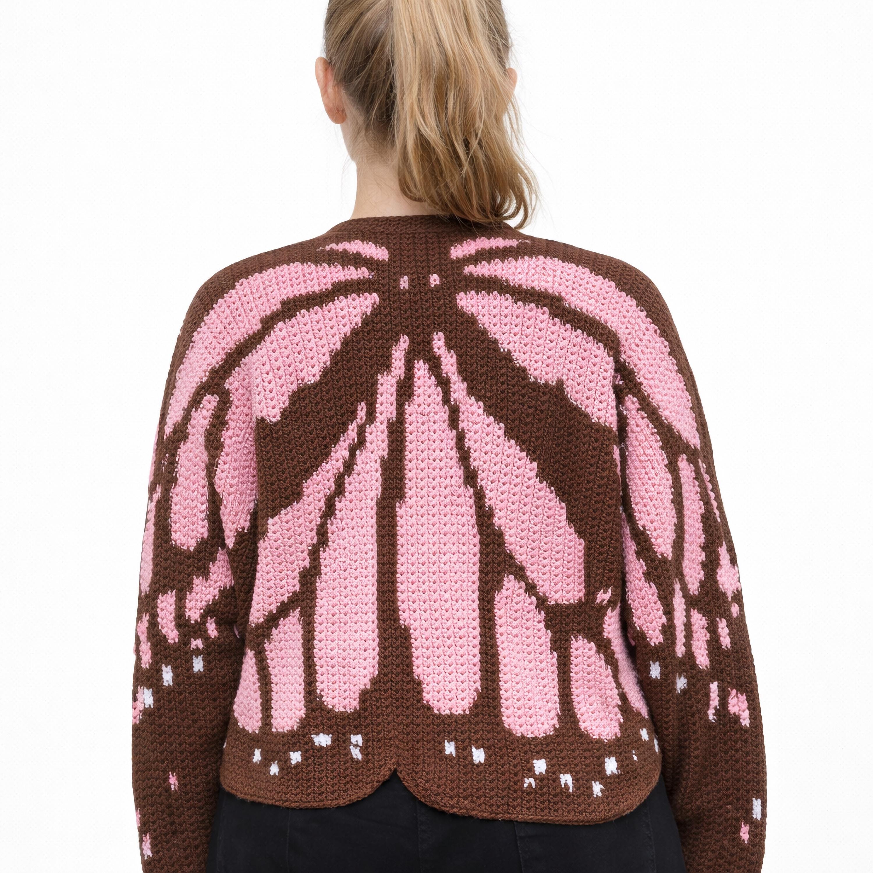 Monarch Butterfly Crochet Cardigan Pattern (PDF) Trend Tutorial - Etsy
