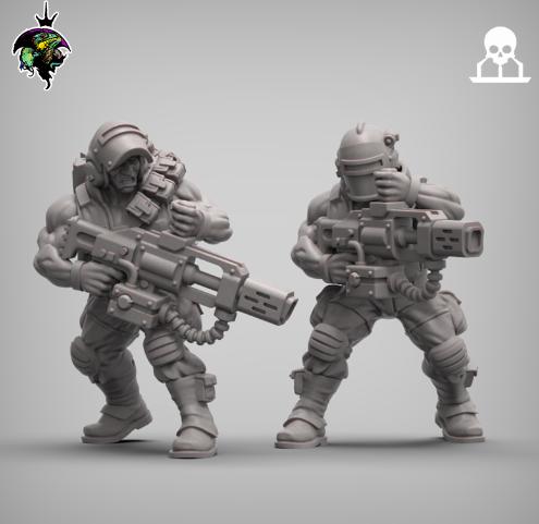 Space Nam Katachan Special Weapons Team Multiple Options 28mm Heroic ...