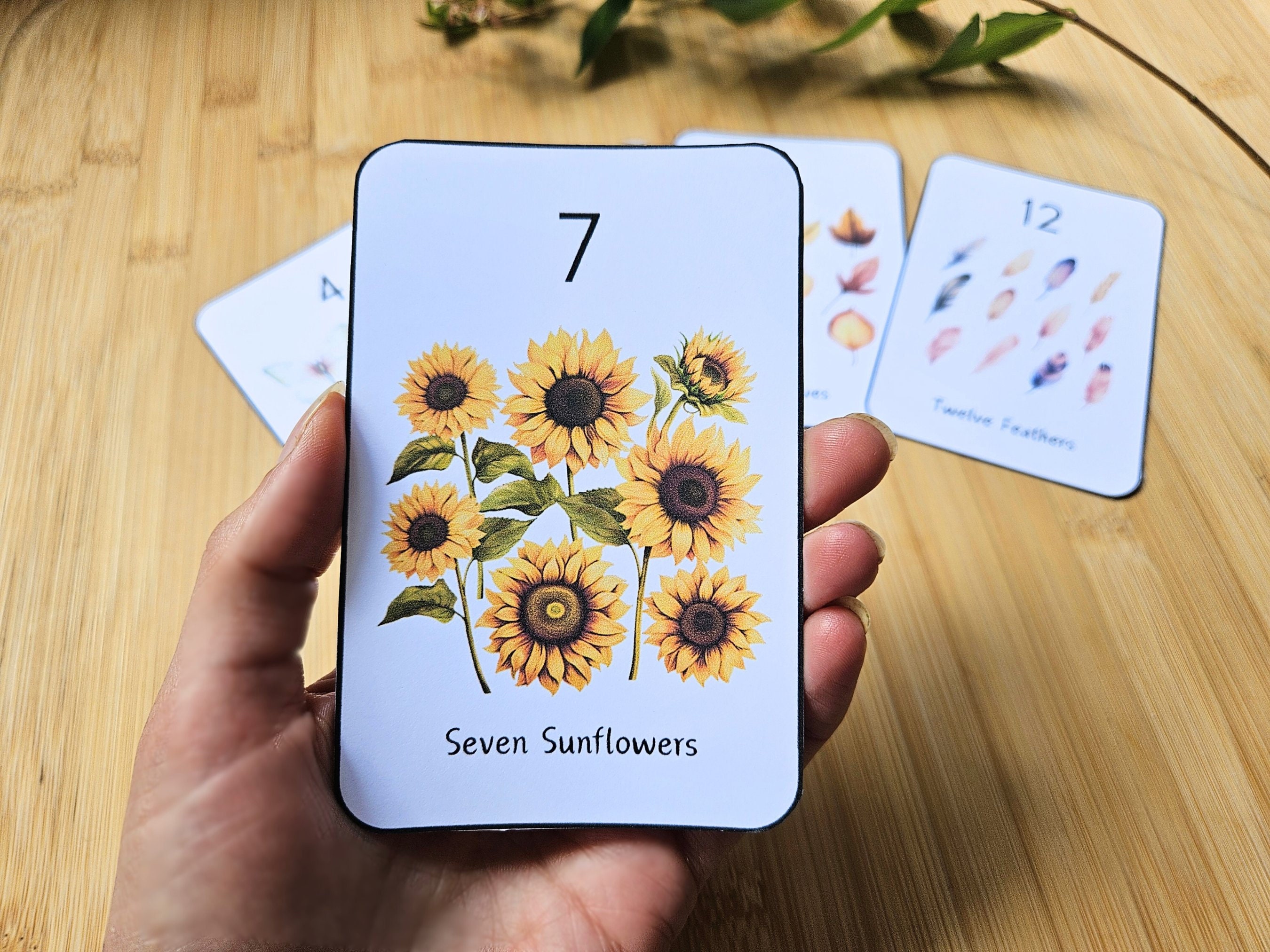 Nature Number Cards 1 12 Counting Cards Homeschool Resources Printable ...