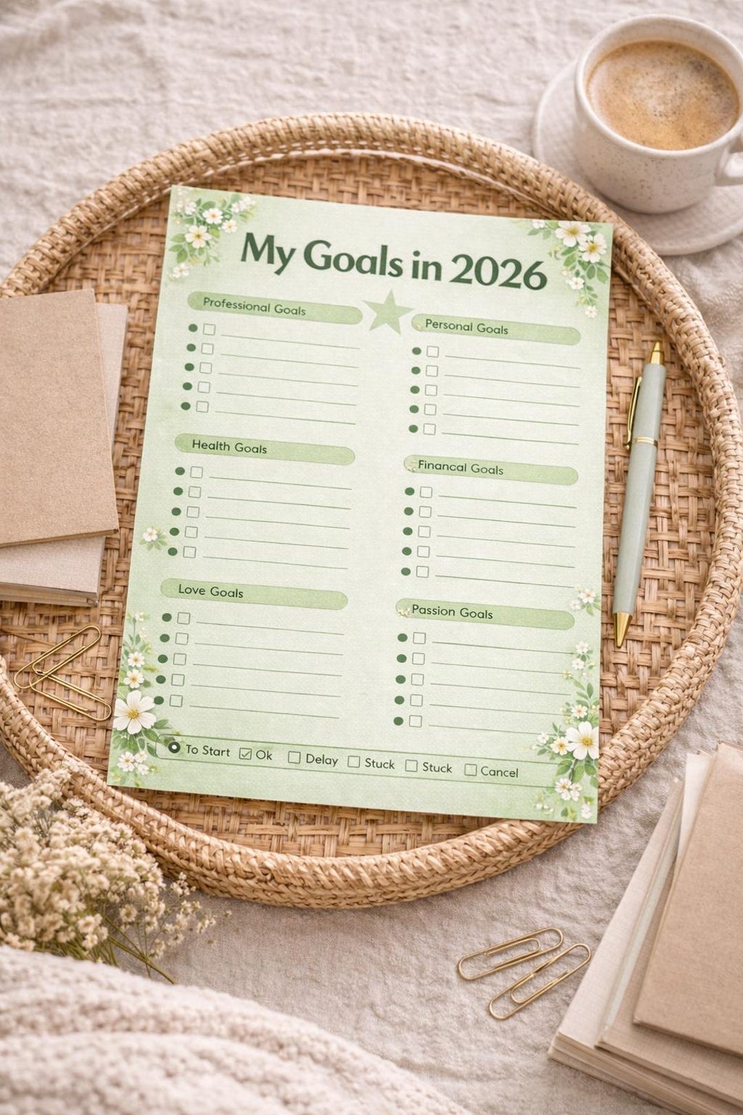 My Goals in 2026 Printable | Goal Planner PDF | New Year Goals ...