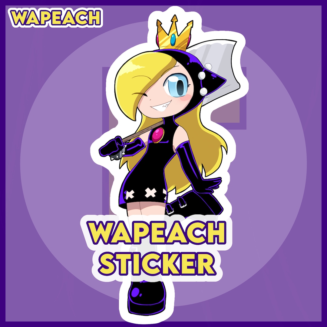 Wapeach Sticker Super Mario Chibi - Etsy