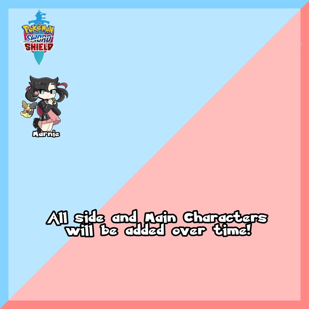 STICKER Pokemon Sword & Shield Galar Pokemon Chibi Trainer WIP ...