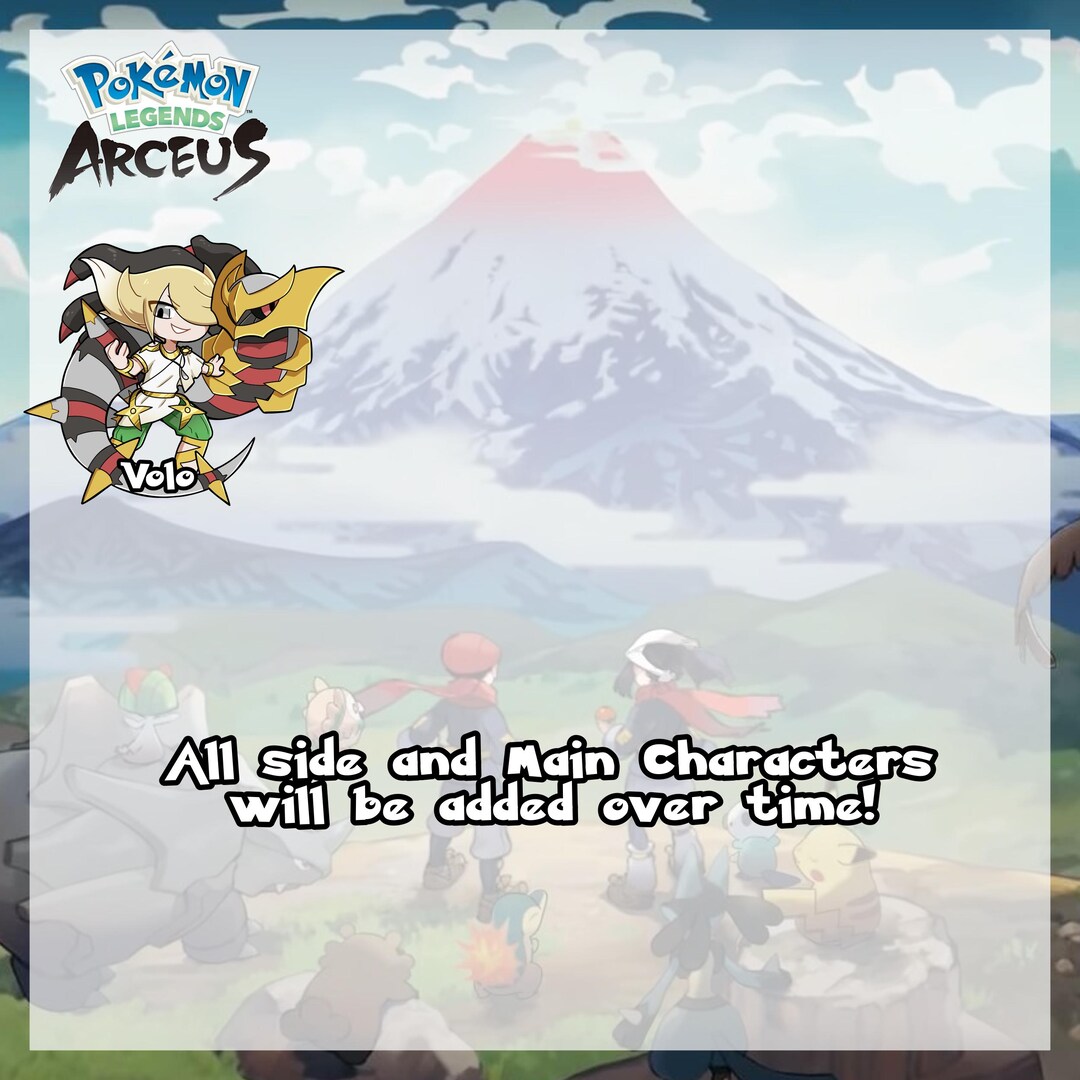 STICKER Pokemon Legends Arceus Hisui Pokemon Chibi Trainer WIP // Volo ...