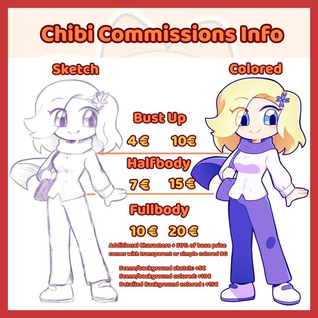 Chibi Art Commissions / OC Art Commissions / Fanart / Yumeship ...