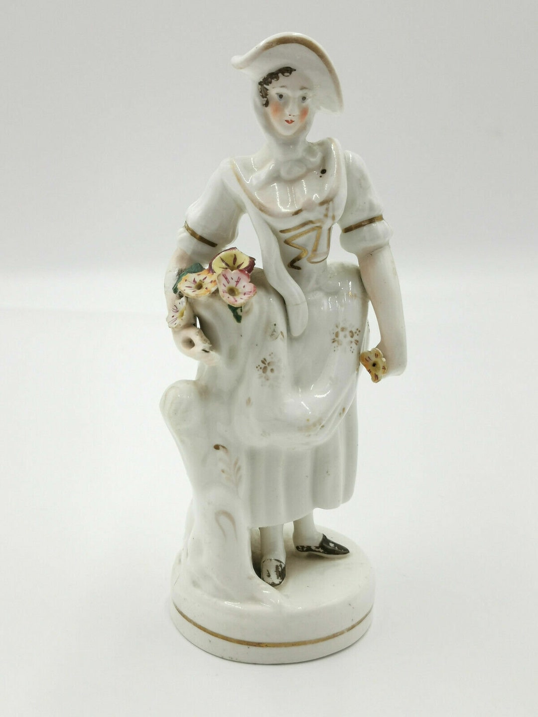 Antique PORCELAIN FIGURE Allegory of Spring at the Beginning - Etsy
