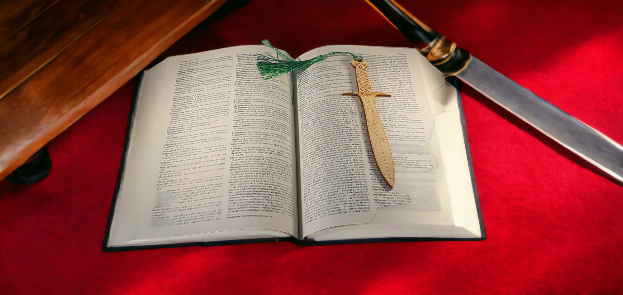 Sting-inspired Wooden Bookmark Wooden Sword Bookmark Hobbit - Etsy