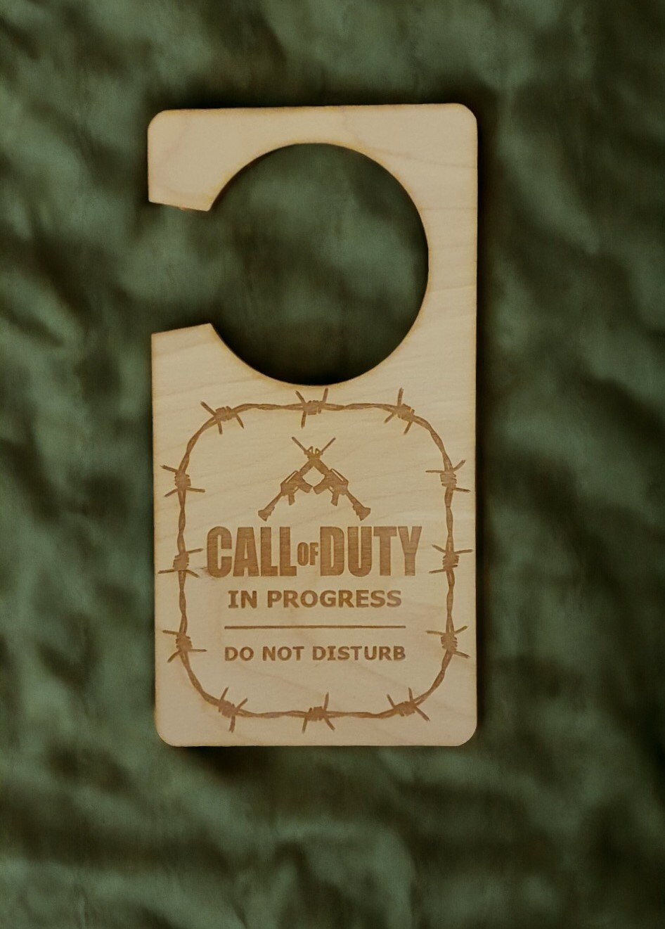 Call of Duty Door Hanger Gaming Room Door Sign Wooden Do Not Disturb ...