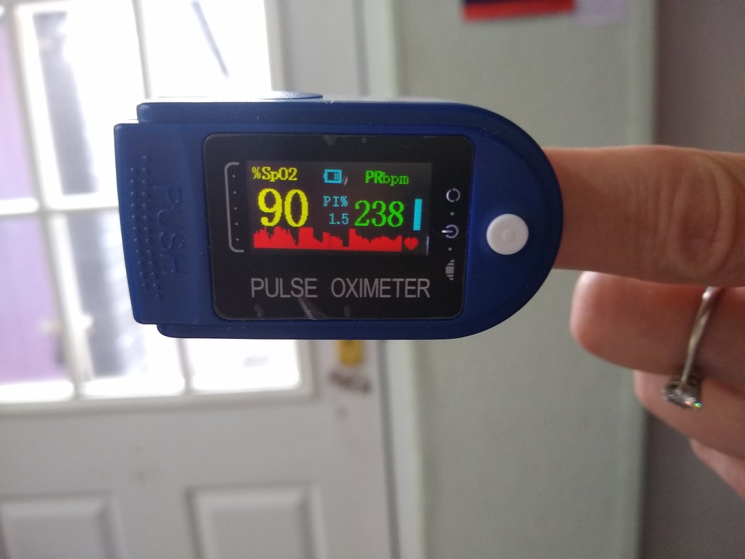 Oxygen Level Checker Heart Rate Monitor Finger Tip Oximeter Pulse Spo2 ...