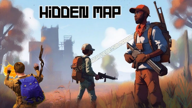 HIDDEN RUST MAP - Etsy