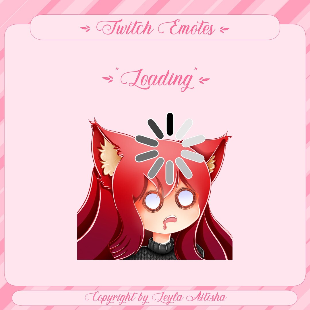 Twitch / Discord Emote Loading / Load / Loading / Hanging / Foxgirl ...