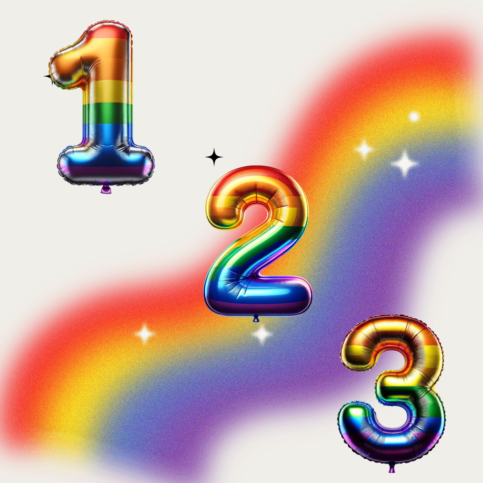 LGBT Pride Balloon Alphabet&number, Pride Flag Foil Balloon Clipart ...