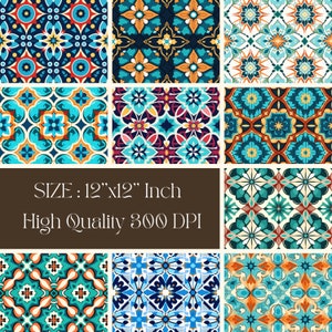 Moroccan Middle Eastern Motifs Seamless Pattern (digital Paper) - Etsy