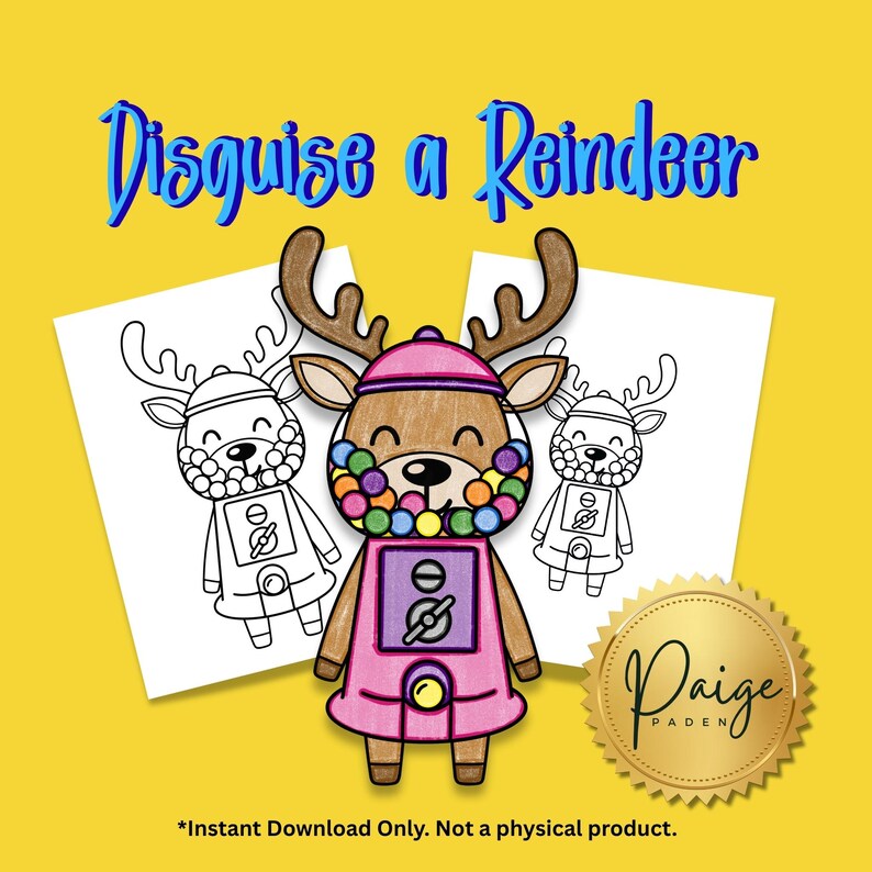 Disguise a Reindeer Printable - Hide a Reindeer Kids Activity ...