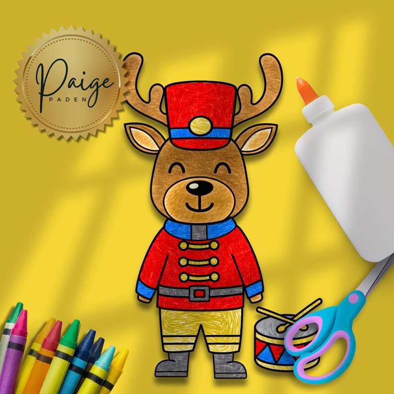 Reindeer in Disguise Printable | Christmas Kids Craft | Cut and Paste ...