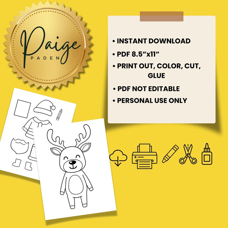 Disguise a Reindeer, Reindeer in Disguise Printable, Christmas ...