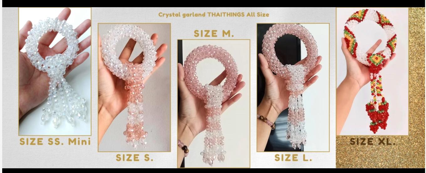 Large Crystal Thai Garland Handmade Premium Thaithings Decor | Souvenir ...