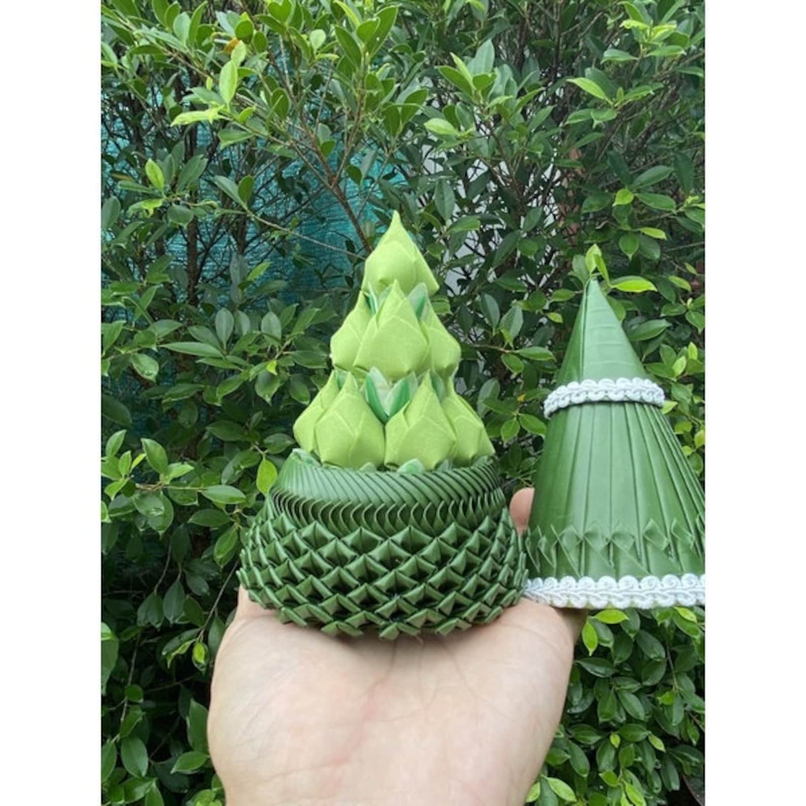 Traditional Thai Tray With Lid, Phan Thong Kam Offering Tray, Offering ...