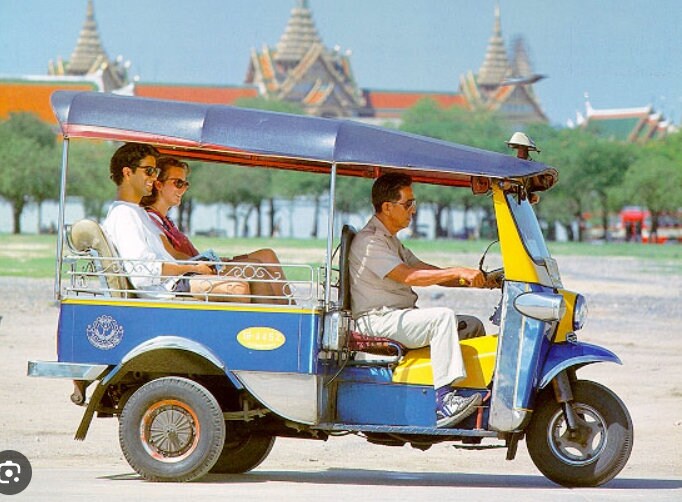 Authentic Teak Wood Tuk Tuk Model - Handcrafted Wooden Thai Tuk Tuk ...