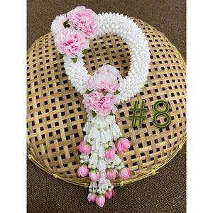 Handmade Thai Flower Garland | Durable Fabric Plastic for Ceremonies ...