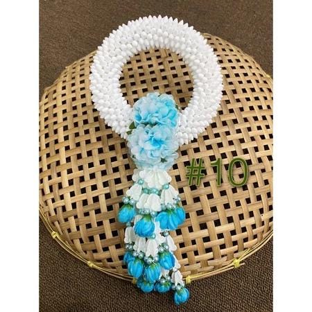 Handmade Thai Flower Garland | Durable Fabric Plastic for Ceremonies ...