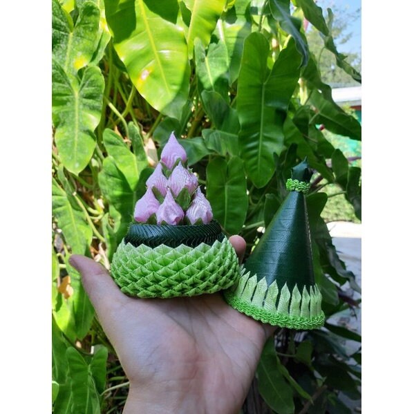 Traditional Thai Tray With Lid, Phan Thong Kam Offering Tray, Offering ...